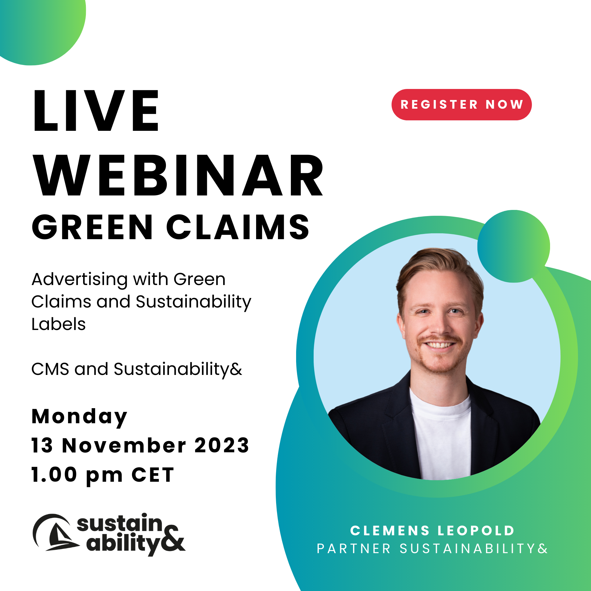 Webinar - Advertising with Green Claims and Sustainability Labels
